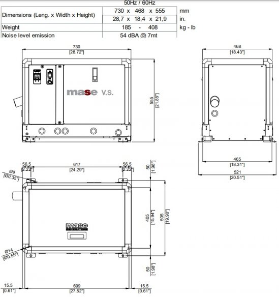 Mase Marine Generator V.S 12.5
